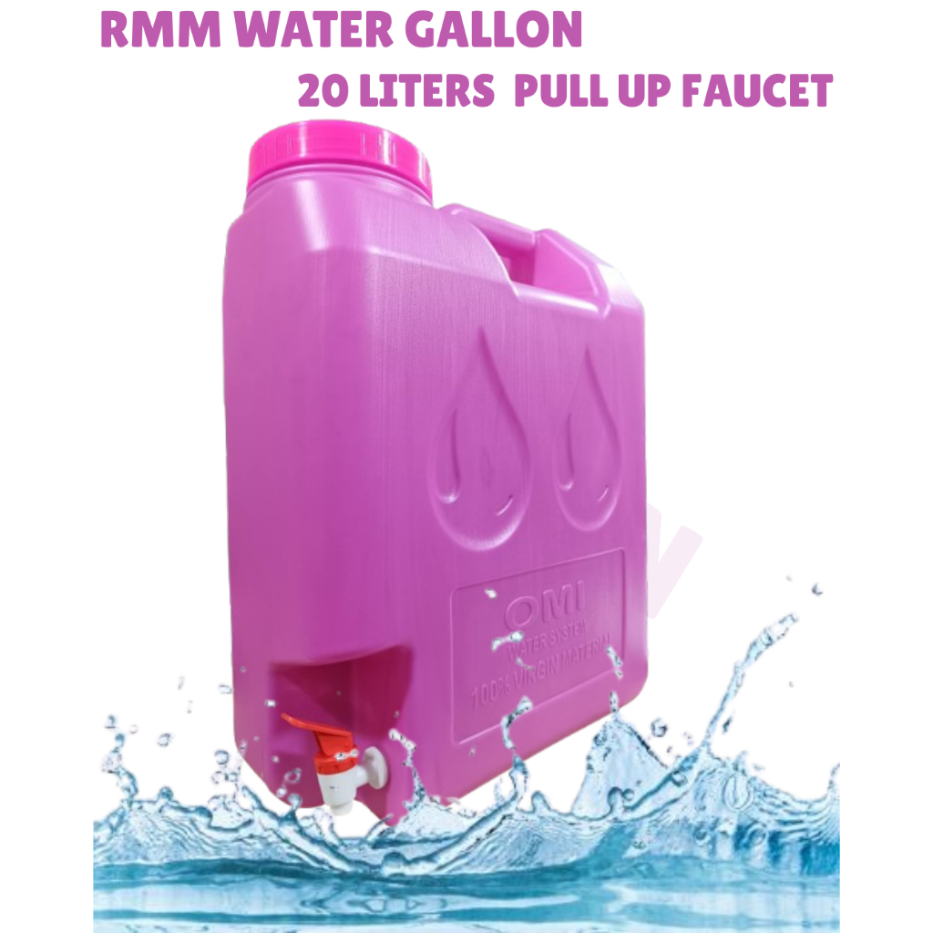 Water Gallon 20 Liters Pull Up Faucet Odor Free (Lilac) | Shopee Malaysia