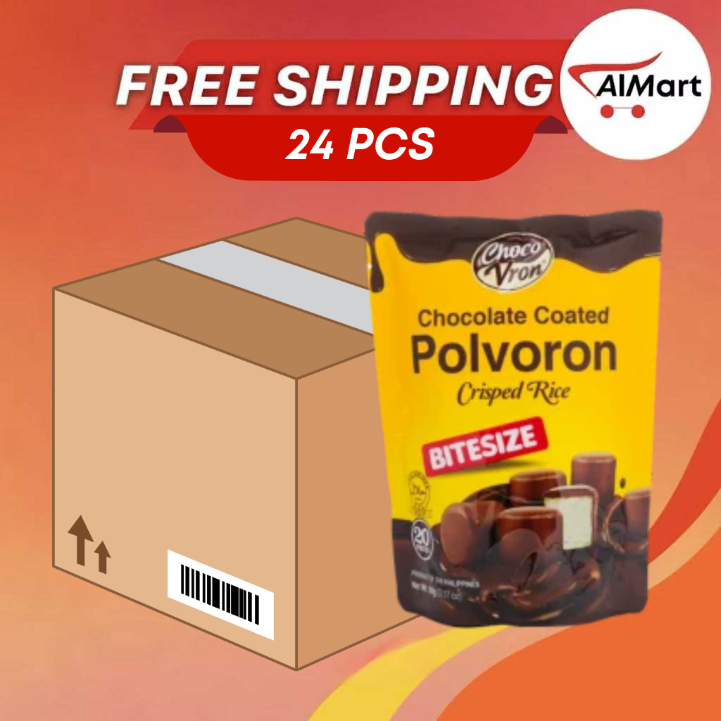CHOCOVRON POLVORON CRISPED RICE (80 GRAMS) (24 PIECES) | Shopee Malaysia