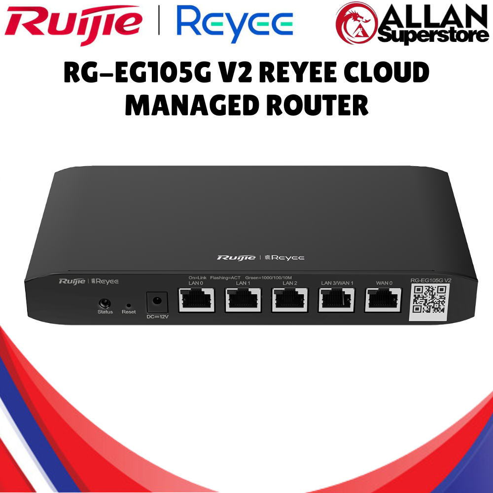 RUIJIE | REYEE RG-EG105G V2 Reyee Cloud Managed Router | Shopee Malaysia