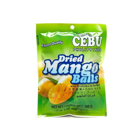 Profood Cebu Philippines Brand Dried Mango Balls 100g | Shopee Malaysia