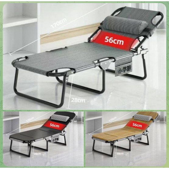 Folding Bed Chair Portable Chair Outdoor folding chair With Cushion ...