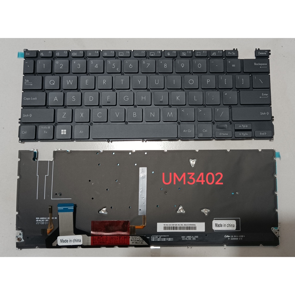 Laptop Keyboard for ASUS Zenbook 14 UX3402Z UX3402V UM3402 S13 X13 ...
