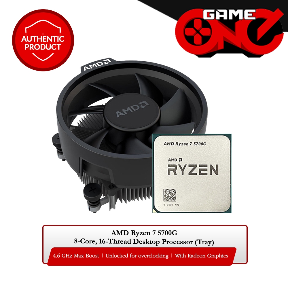 AMD Ryzen 7 5700G 8-Core, 16-Thread Desktop Processor (Tray) | Shopee Malaysia