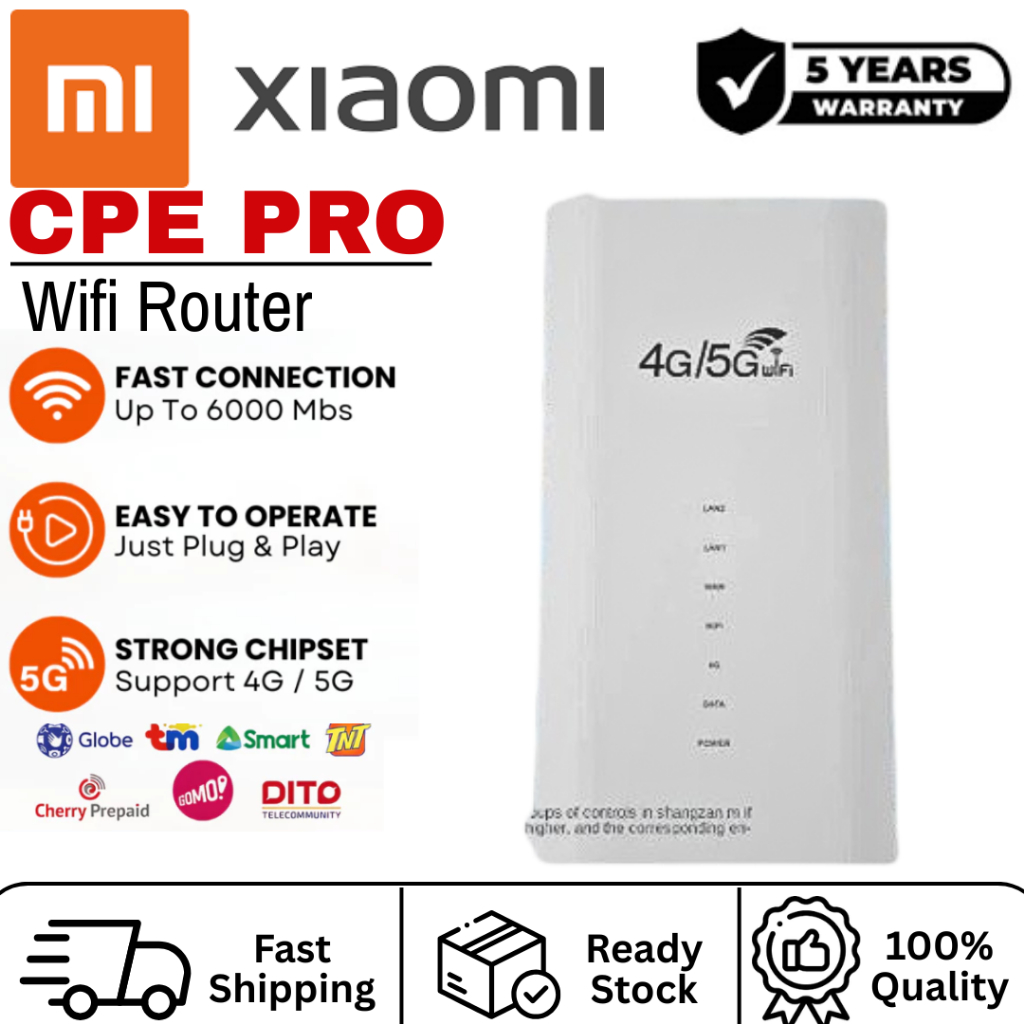 XIAOMI WiFi Router Sim Card Modem 4G/5G CPE PRO LTE Cat12 Up To 600Mbps 2.4G 5G | Shopee Malaysia