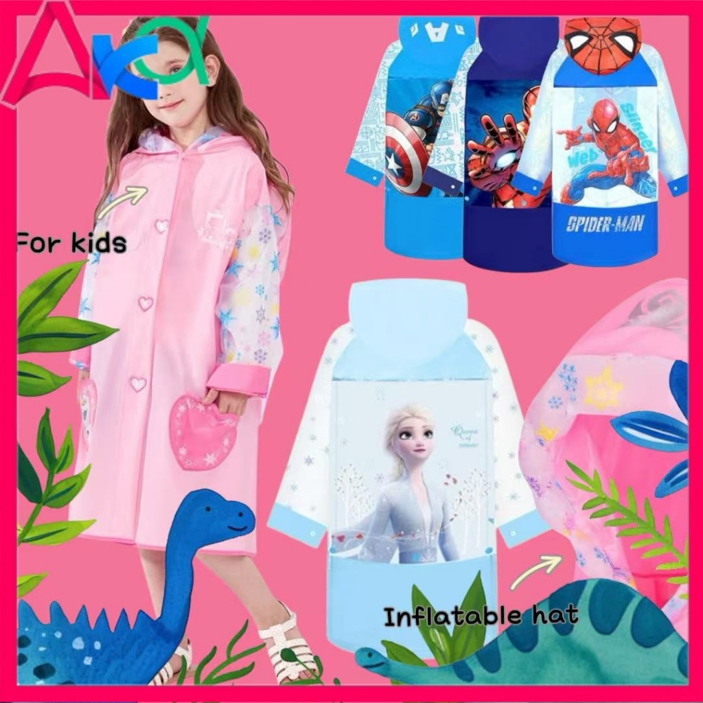 Aka Elsa Frozen Cartoon Character Makapal Kapote for Kids Princess ...