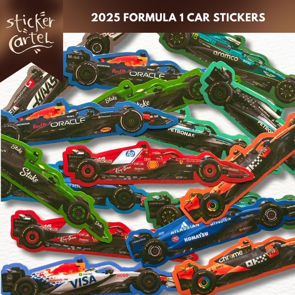 F1 / FORMULA 1-Inspired Team Car Stickers 2025 FORMULA ONE 1 | Shopee ...