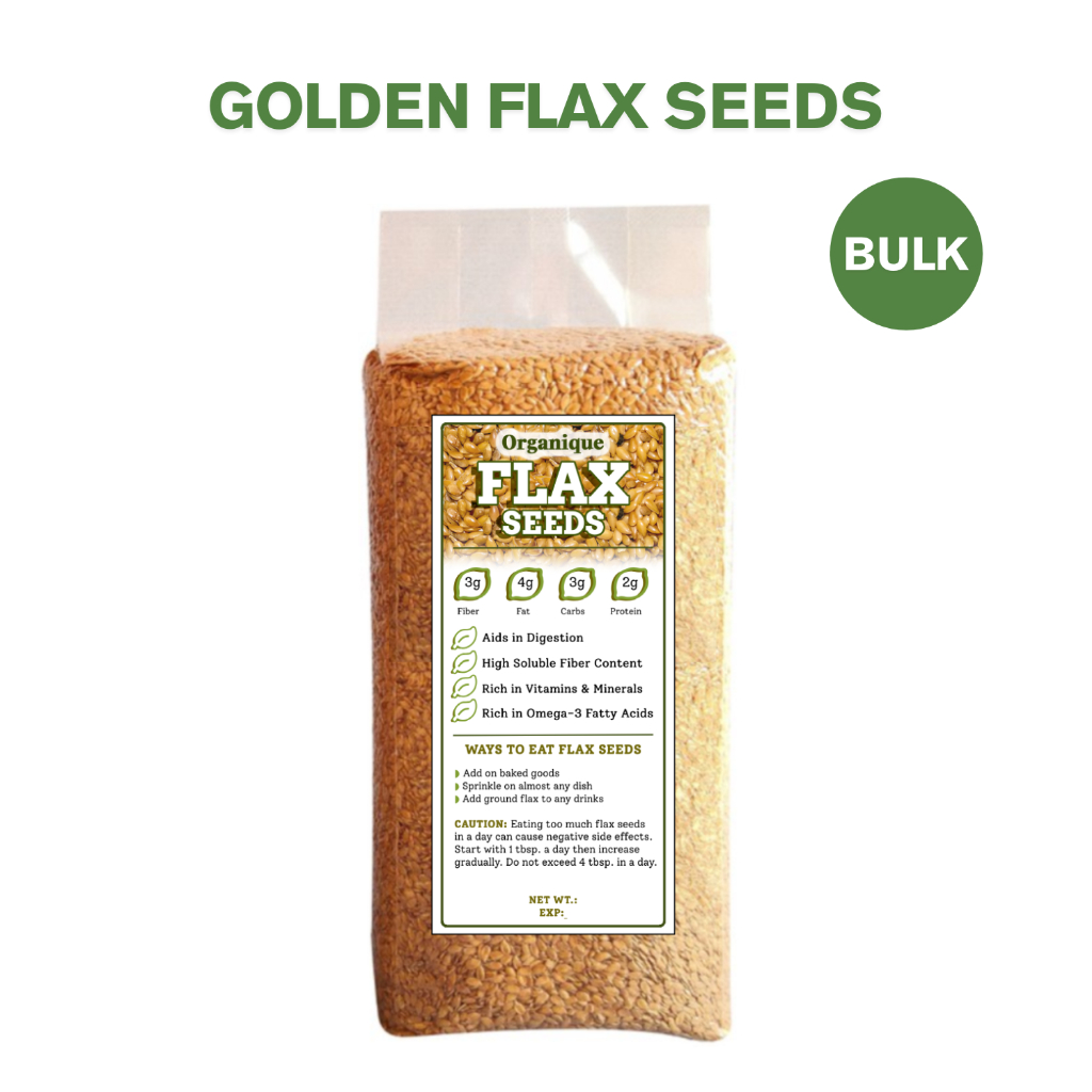 [Bulk] Zenfiber Organiques Golden Flax Seeds - 1kg/500g/250g | Shopee ...