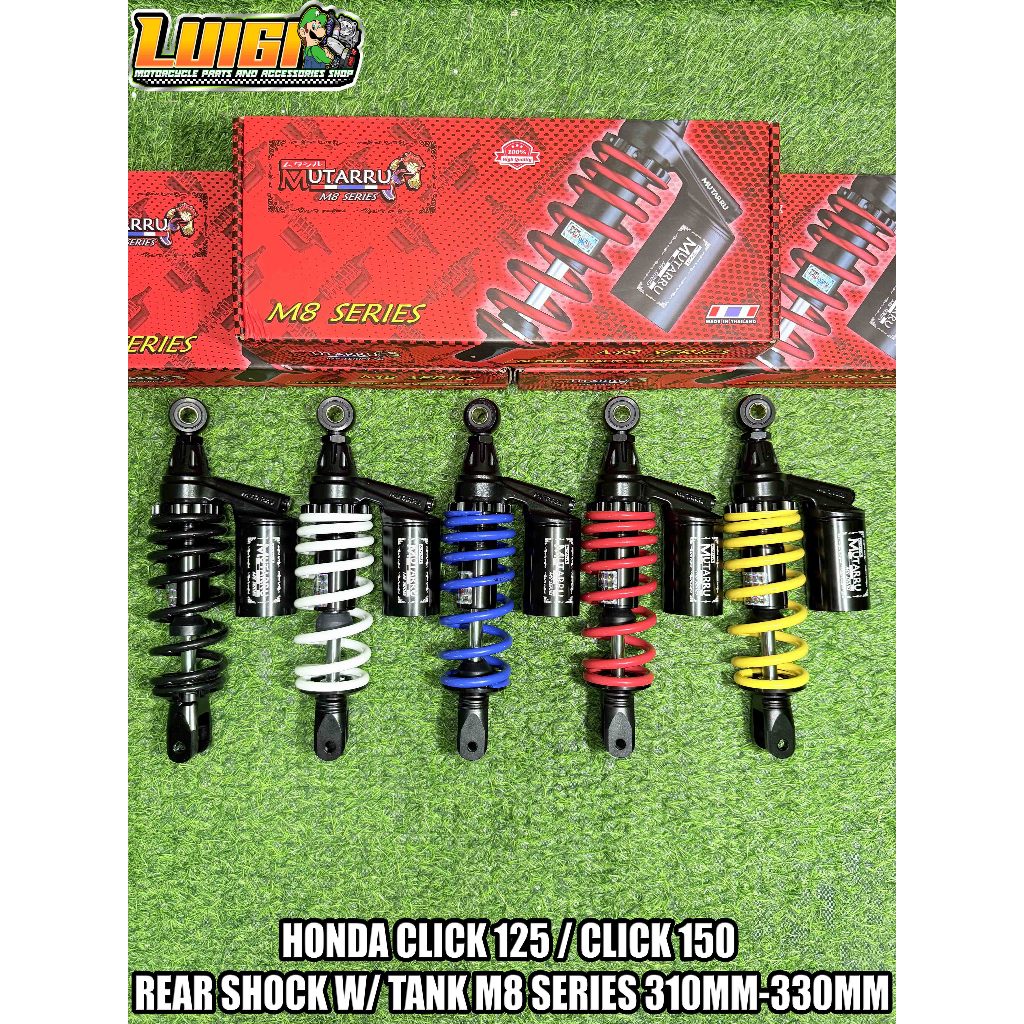 MUTARRU HONDA CLICK 125 / CLICK 150 REAR SHOCK ABSORBER W/ TANK M8 ...