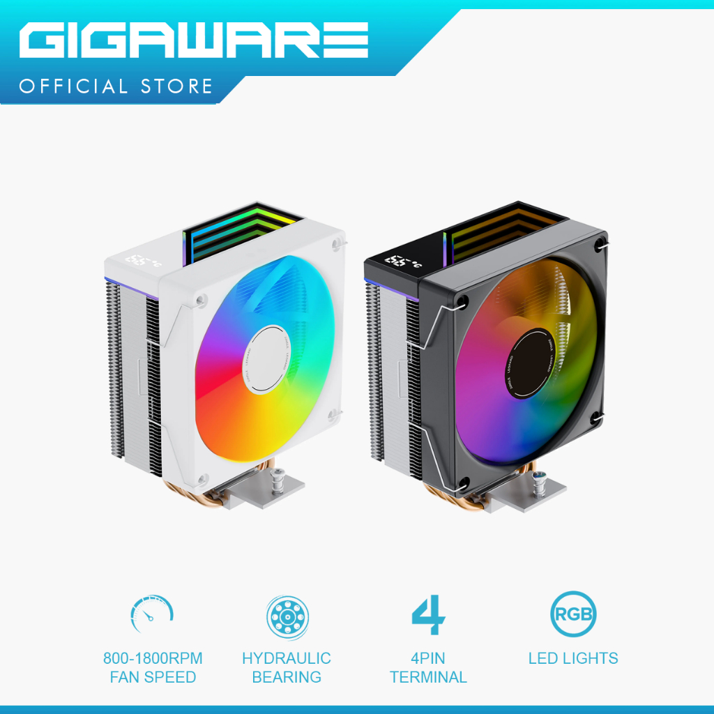 Jungle Leopard KF420E-DGT CPU Cooler with Digital Display and Infinity ...