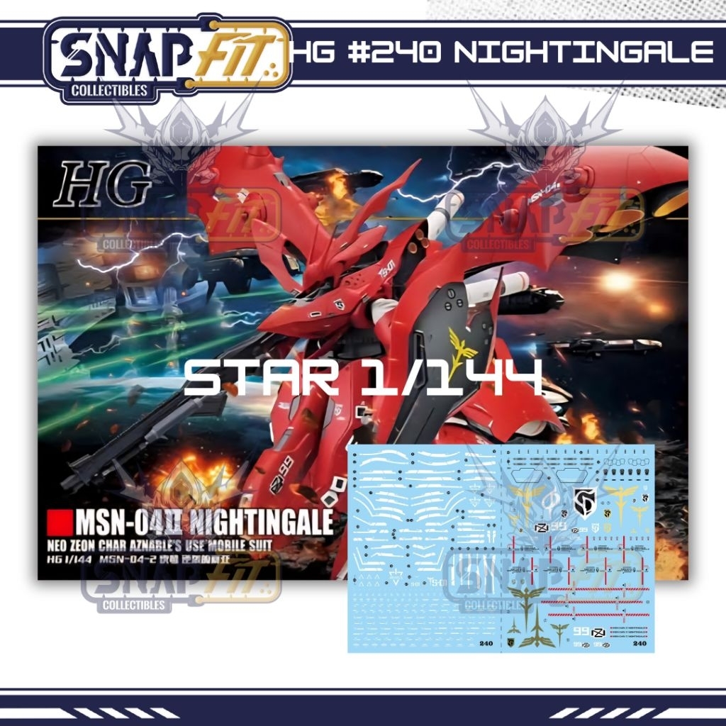 HG 1/144 Nightingale Star model kit +wsd | Shopee Malaysia