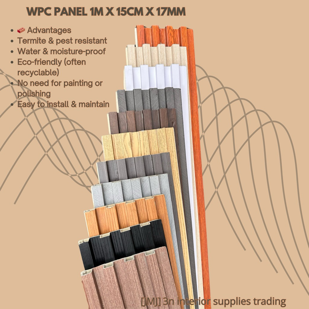 Wpc wall Grove Fluted Panel Tv Background Wall Ecological WoodPanels 96 ...