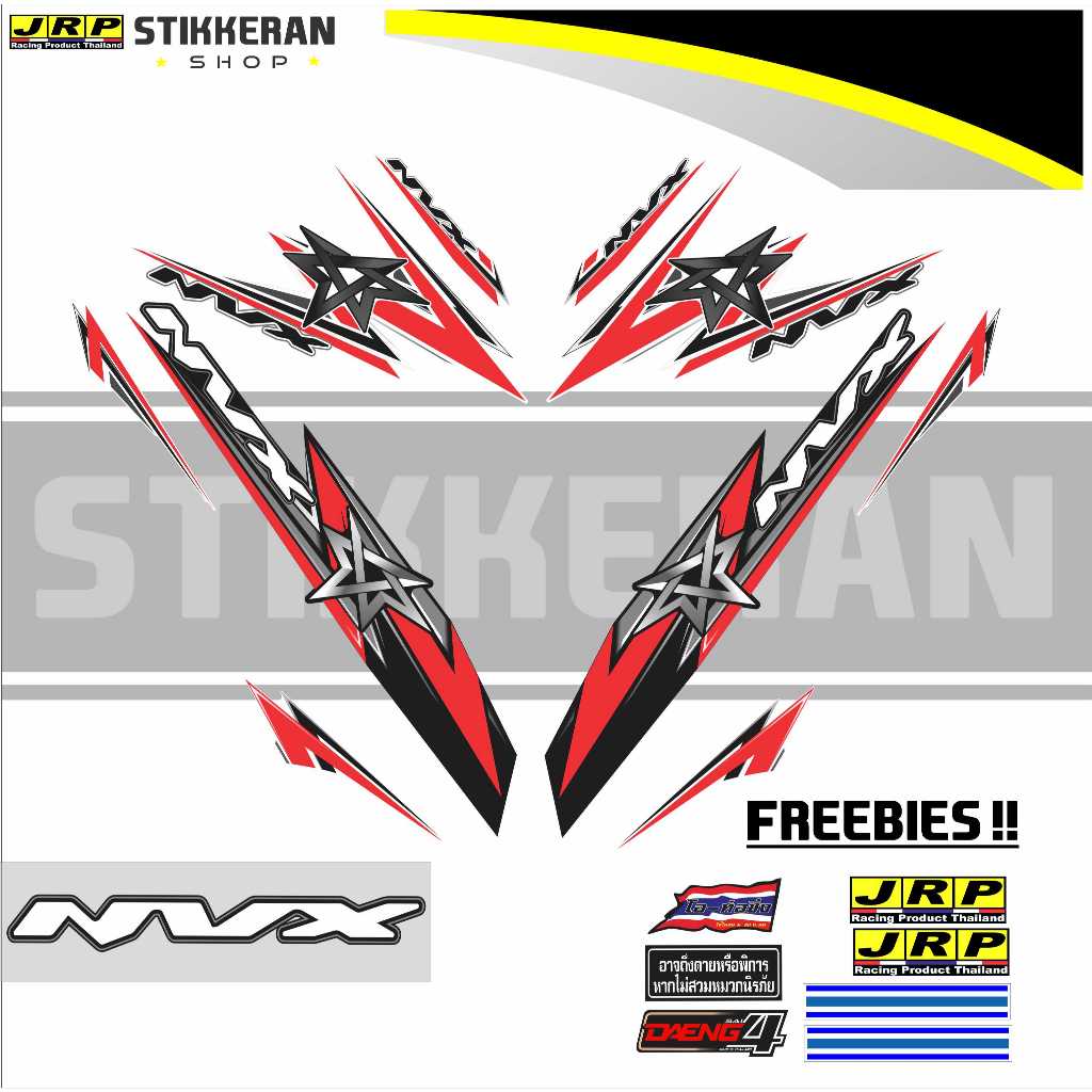AEROX 155 V2/ NVX INDO STAR DESIGN DECALS | Shopee Malaysia
