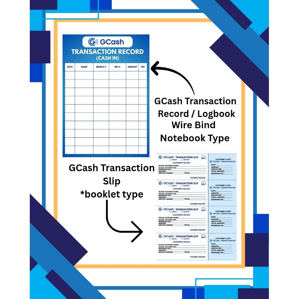 GCASH/MAYA TRANSACTION RECORD LOGBOOK AND SLIP | Shopee Malaysia