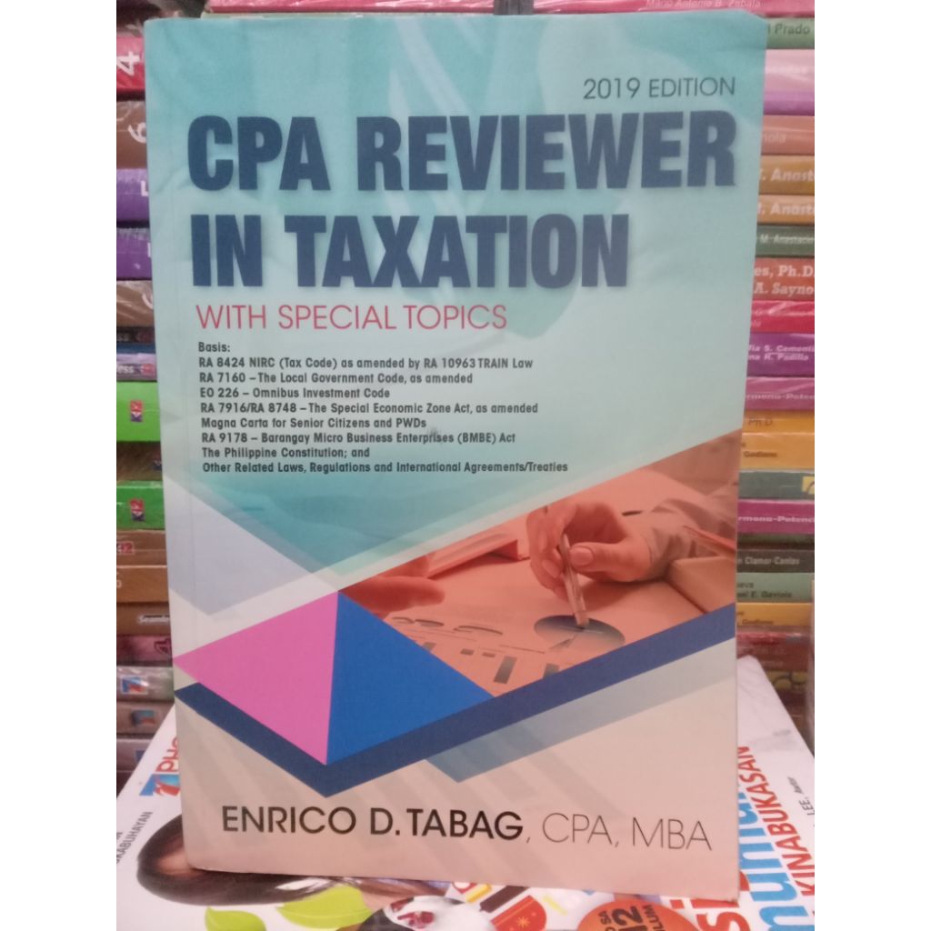 CPA REVIEWER IN TAXATION 2019 EDITION (USED) | Shopee Malaysia