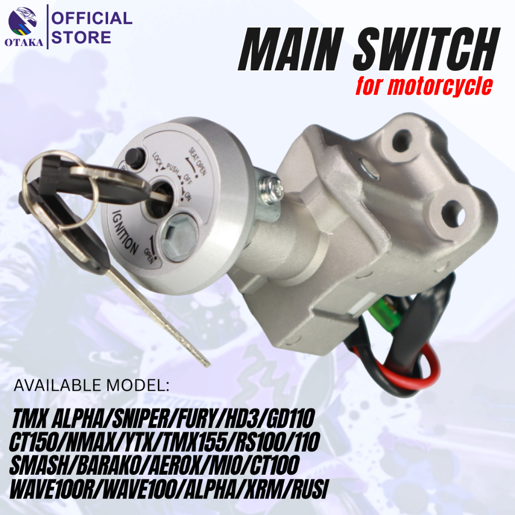 MAIN SWITCH/IGNITION SWITCH TMX ALPHA/SNIPER135/FURY/HD3/ | Shopee Malaysia