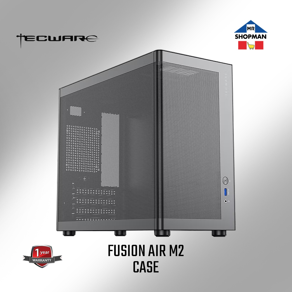 Tecware Fusion Air M2 Mesh MATX High Airflow SFF Small Form Factor ...