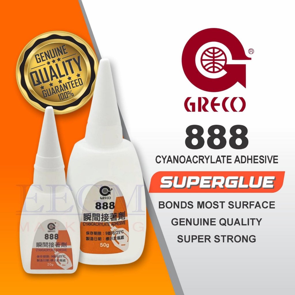 Greco 50 Grams Cyanoacrylate Adhesive Per Box | Shopee Malaysia