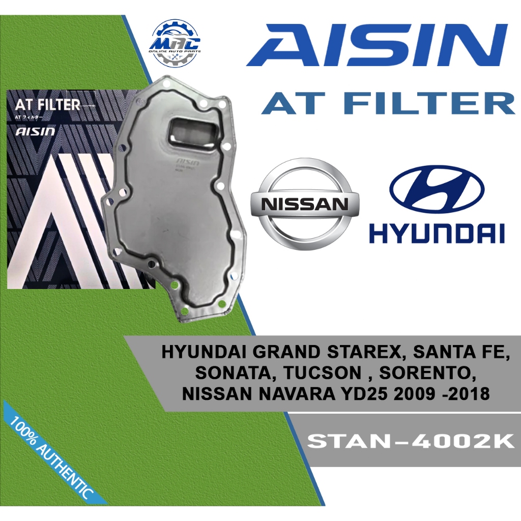 AISIN AUTOMATIC TRANSMISSION FILTER w/ GASKET FOR HYUNDAI GRAND STAREX / TUCSON / NISSAN NAVARA ...