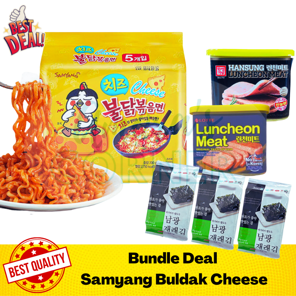 [Samyang Buldak Cheese Bundle] Samyang Cheese, Luncheon meat, Namkwang ...