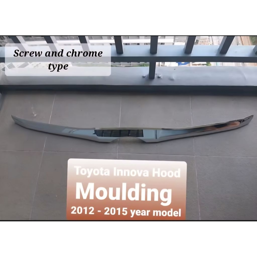 Toyota Innova Hood Moulding lip chrome type 2012- 2015 year model ...