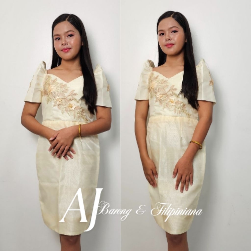 Modern Filipiniana mistiza sleeve dress pang ninang,mother gown ...
