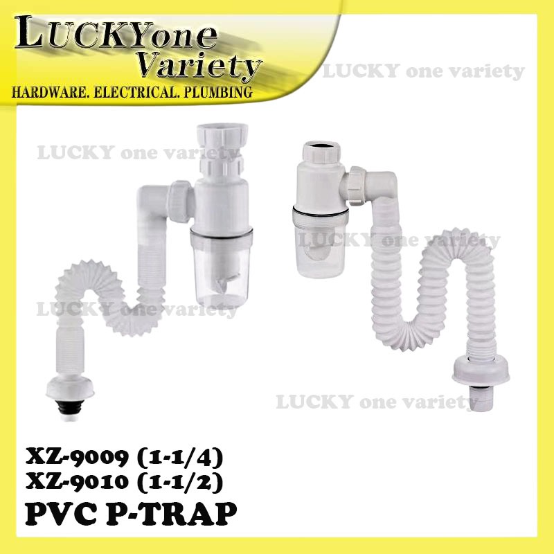 PVC FLEXIBLE HOSE P-TRAP ( 1 1/4 & 1 1/2 ) | Shopee Malaysia