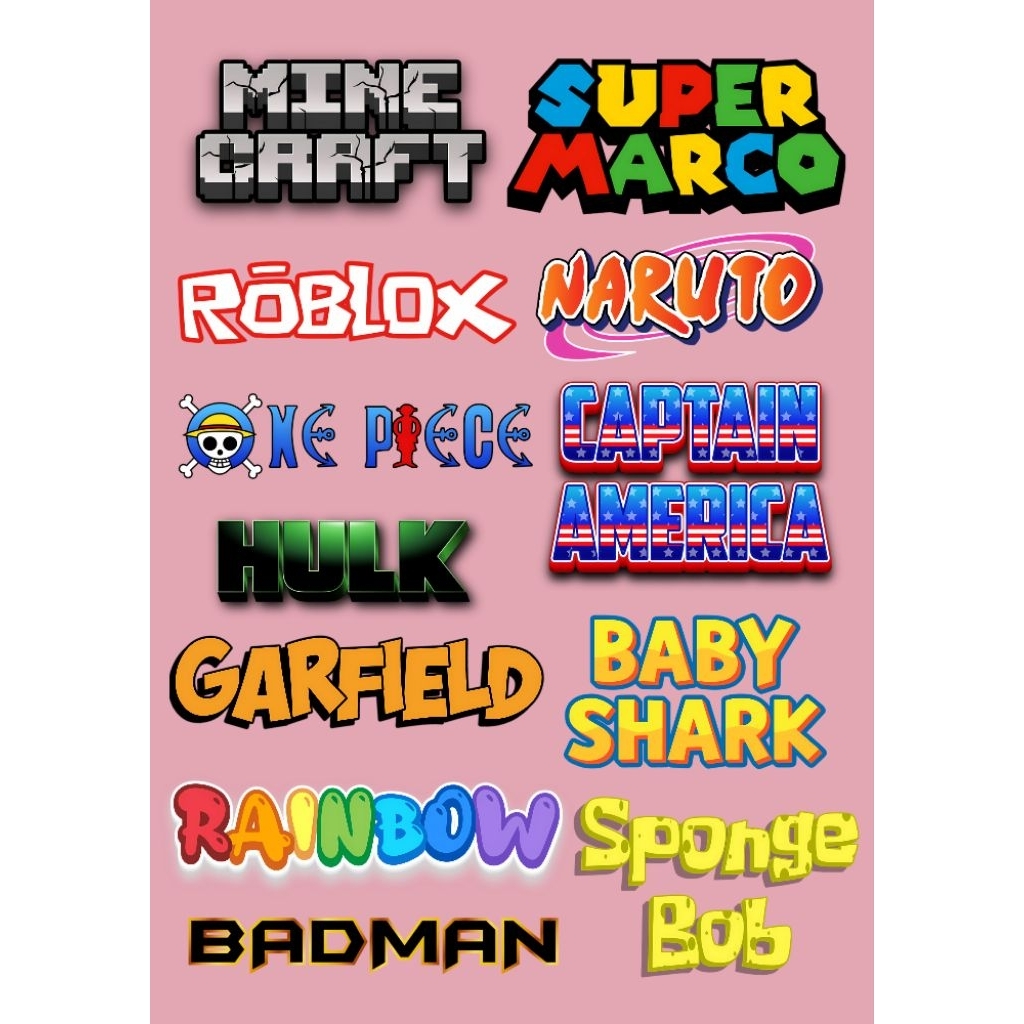 SUBJECT LABEL CHARACTERS | Shopee Malaysia