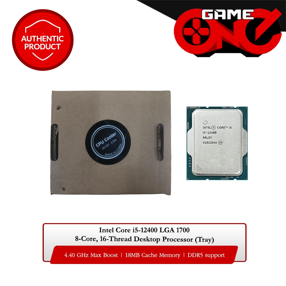 Intel Core i5-12400 12th Gen LGA 1700 8-Core, 16-Thread Desktop Processor (MPK) | Shopee Malaysia