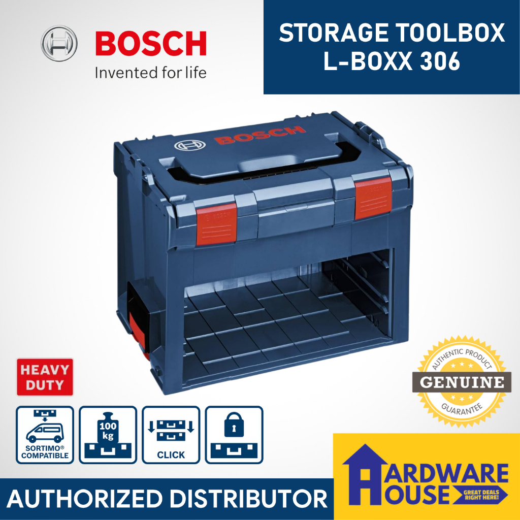 BOSCH Storage Toolbox L-BOXX 306 Heavy Duty Carrying Case Interlock ...