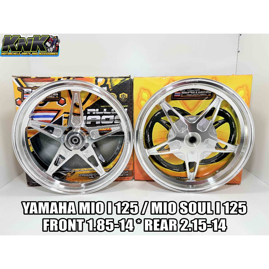 RACE POWER MAGS 14s 5 SPOKES FOR YAMAHA MIO I 125 / MIO SOUL I 125 ...