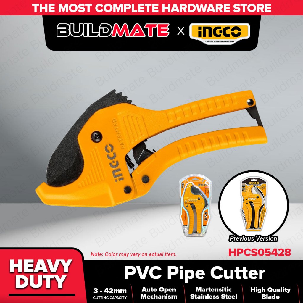 Buildmate x INGCO Industrial PVC Pipe Cutter 210MM / 225MM Sharp Blade ...