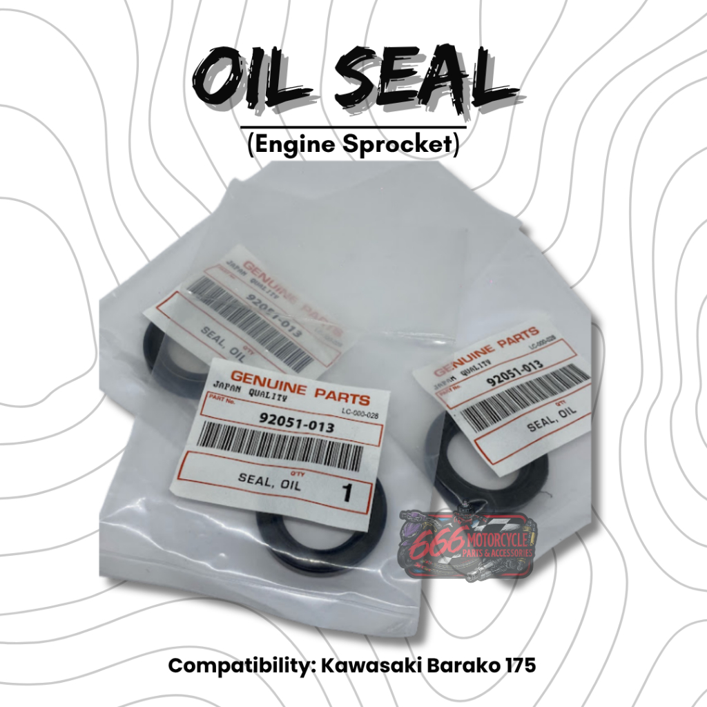 Oil Seal for Kawasaki Barako 175 (Engine Sprocket) | Shopee Malaysia