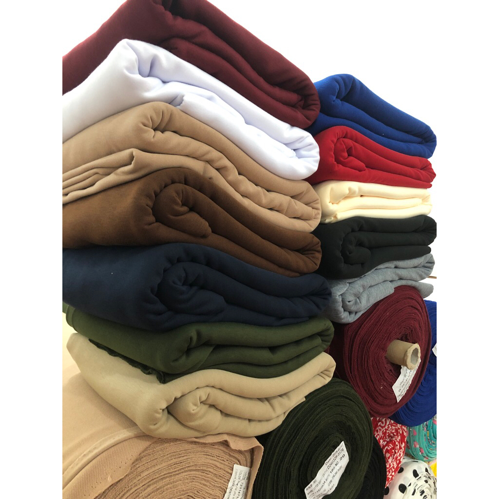cotton terry plain color fabric per kilo | Shopee Malaysia