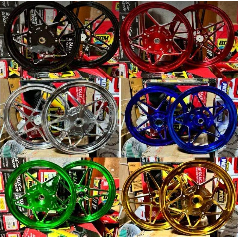 BOM X BOM RANGSIT CNC STAR MAGS CLICK/MIO/M3/NMAX/AEROX | Shopee Malaysia