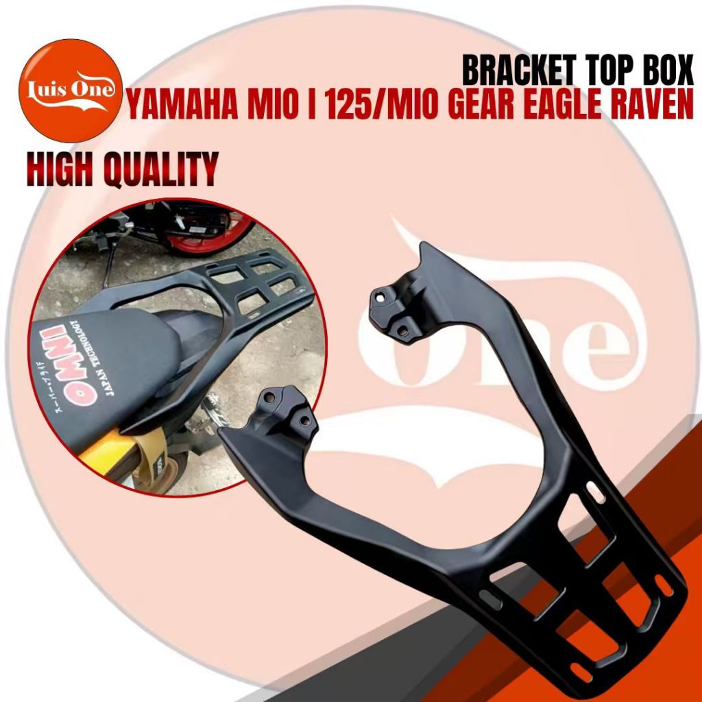 Yamaha Mio i 125 Eagle Raven Alloy Top-Box Bracket – Heavy-Duty Rear ...