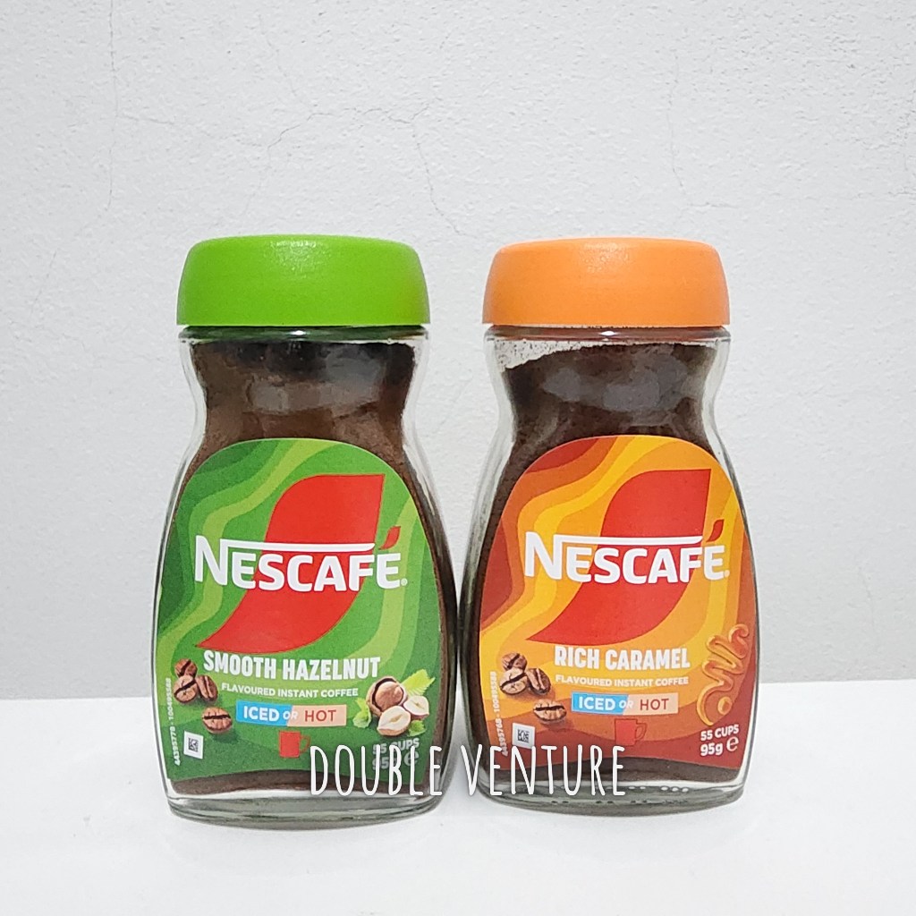 Nescafe Flavoured Instant Coffee 95g (Smooth Hazelnut / Rich Caramel ...