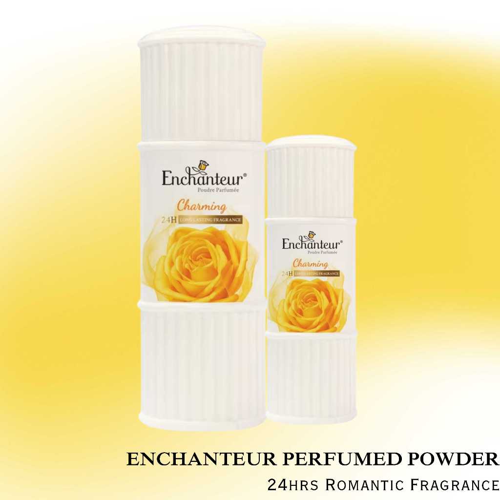 ENCHANTEUR Charming Perfumed Talc Powder 125gram and 50gram | Shopee ...