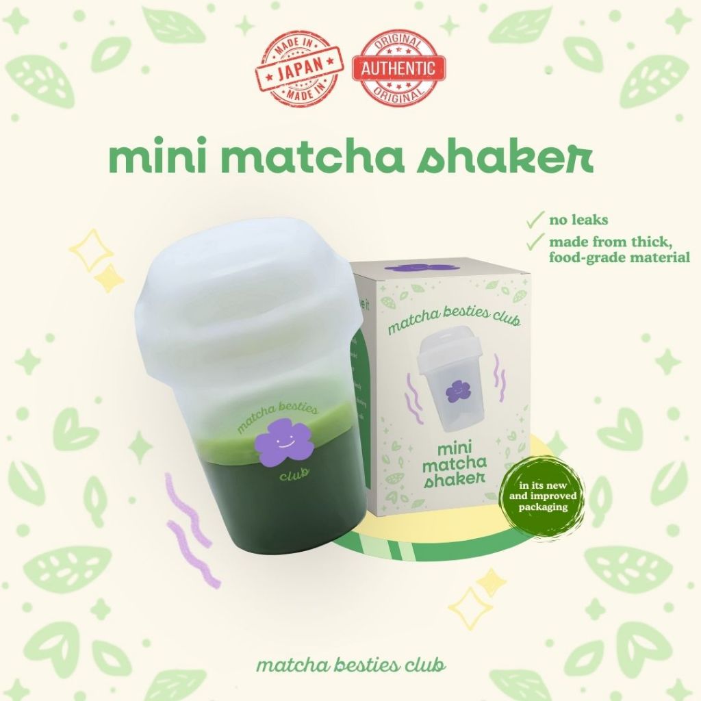 Mini Matcha Shaker Green Tea Cup Bottle Lightweight Portable Food Safe ...