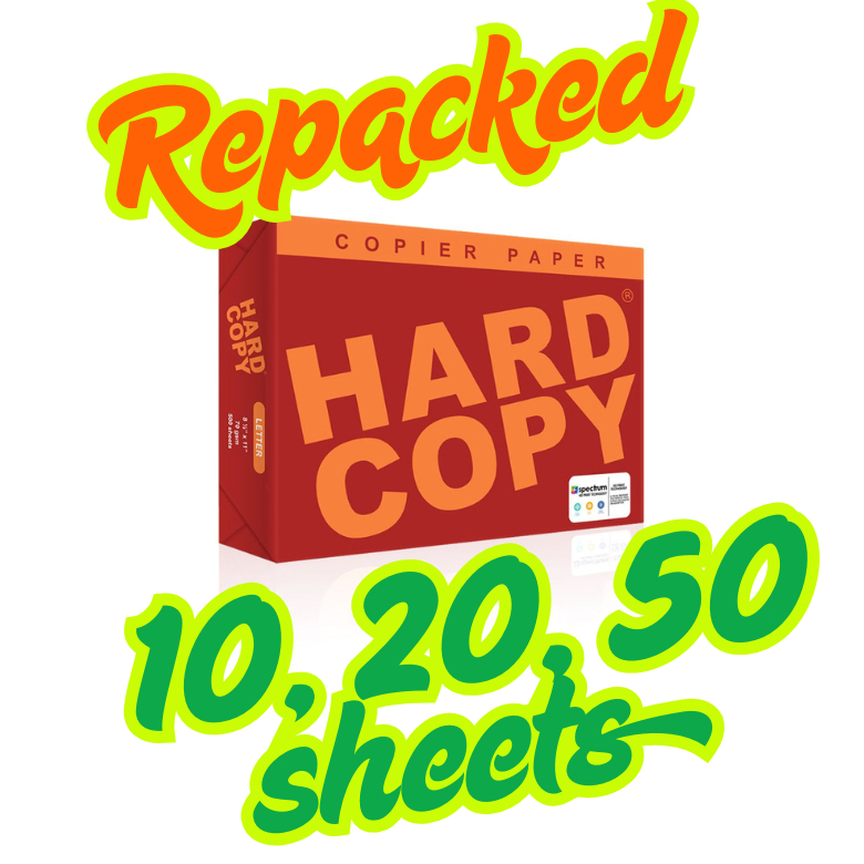 Repacked Hard Copy Bond Paper 70gsm - Short, Long, A4 - 50 Sheets ...