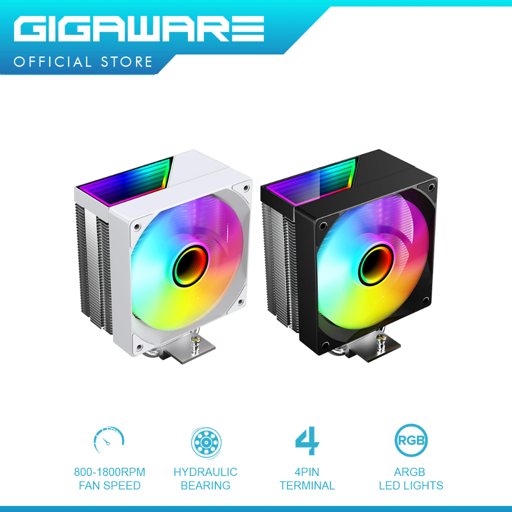 Jungle Leopard KF400 ARGB CPU Cooler 120mm PC Fan Infinity Mirror ARGB ...