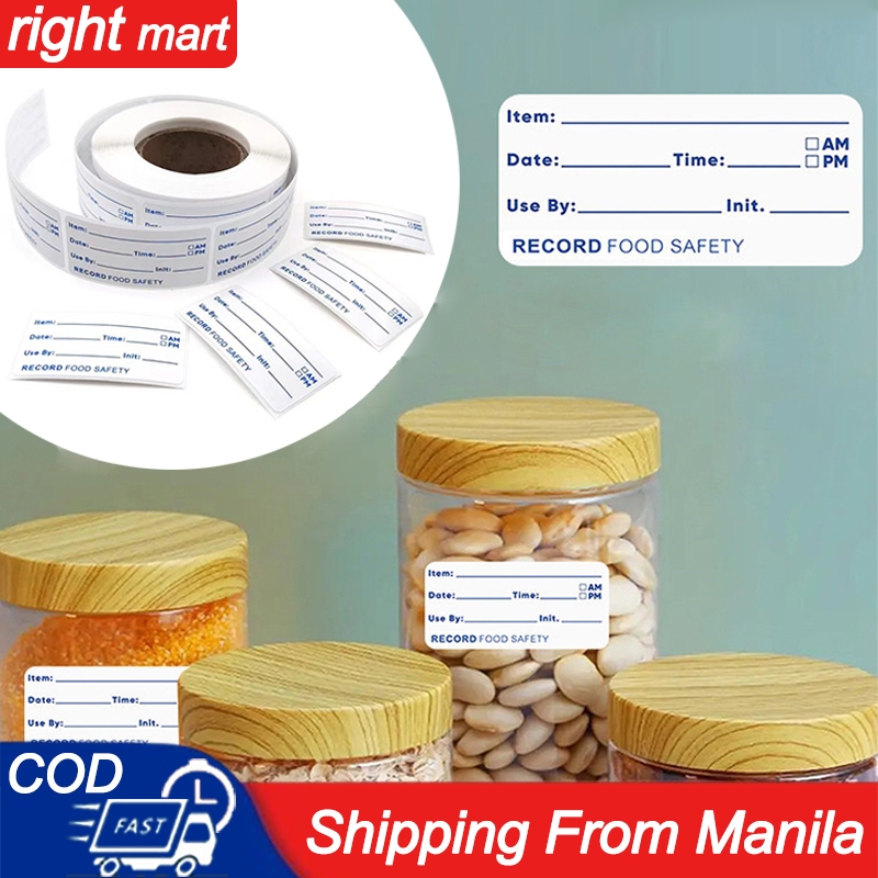 500pcs/roll Food Labels for Catering Food Date Storage Labels Food ...