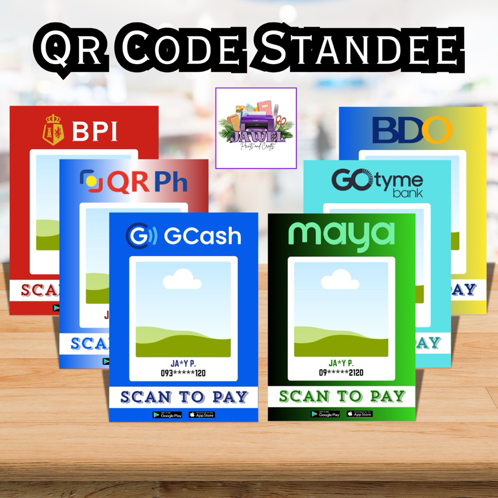 Customize QR Code Standee (5x7inches size) | Shopee Malaysia