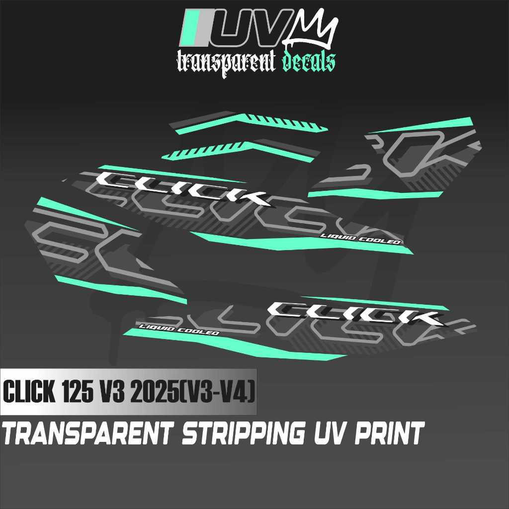 UV TRANSPARENT HONDA CLICK V3/V4 2025 DECALS | Shopee Malaysia