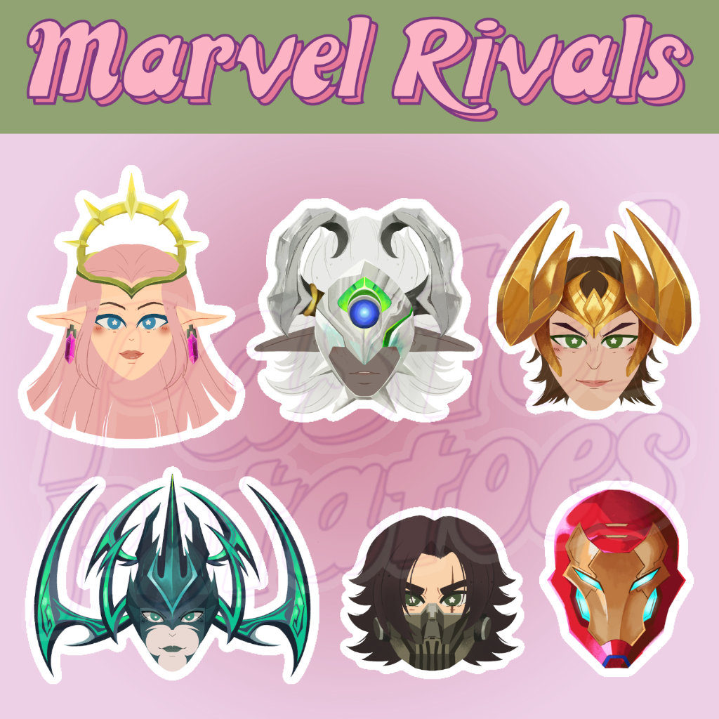 Marvel Rivals Vinyl Stickers by Pastel Potatoes | Shopee Malaysia