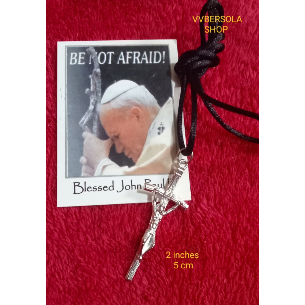 Papal Pope Cross/Crucifix Holy Trinity Crucifix necklace | Shopee Malaysia