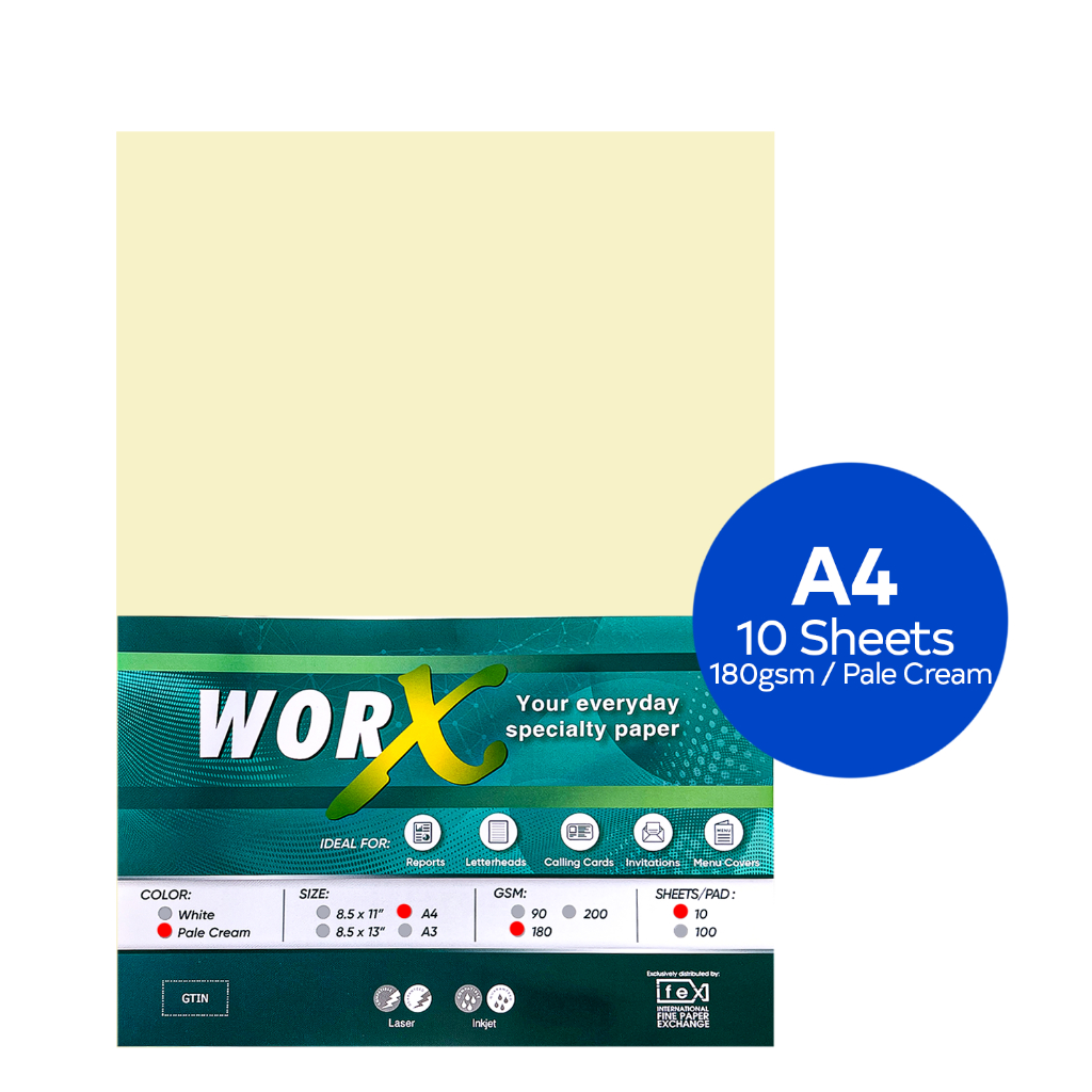Worx Board A4 180gsm Pale Cream 10s | Shopee Malaysia