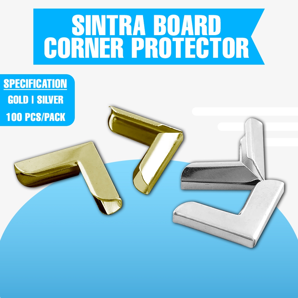 Sintra Board Corner Protection Metal Gold/Silver - 100pcs | Shopee Malaysia