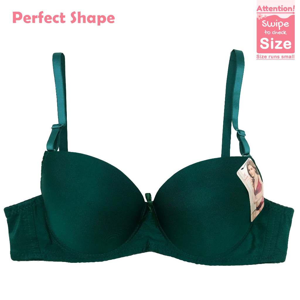Perfect Shape Cup AB Big Plain Basic Bra with Wire for Women Strapless ...
