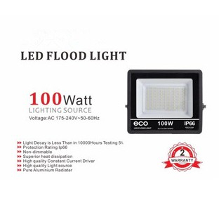 100W , LED Light 220V Outdoor Lamp IP66 Waterproof Floodlight Spotlight ...
