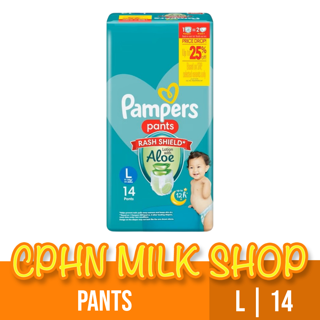 Pampers Baby Dry Pants Diapers with Rash Shield Large 14 | Shopee Malaysia
